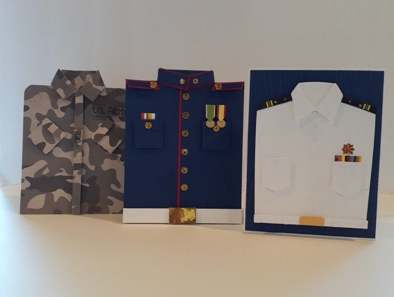 Handmade Armed Forces Card, Army, Marine, Navy, and Many More Custom ...