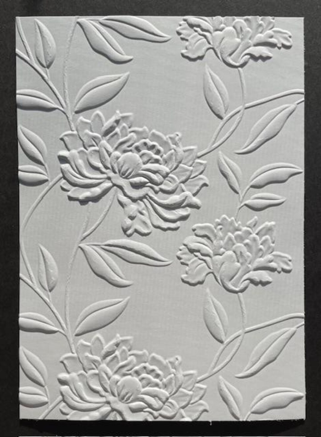 Beautiful Blooms 3D Embossed Cardstock, Embossed Sheets, Embossed Card ...