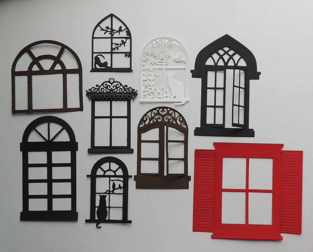 Découpes pour fenêtre, 9 styles au choix, embellissements, découpes ...