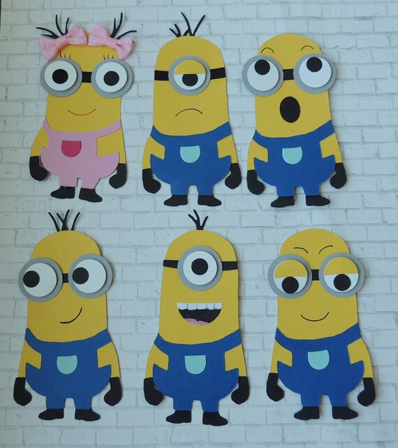 Minion Die Cuts Your Choice Custom Minion Available | Etsy