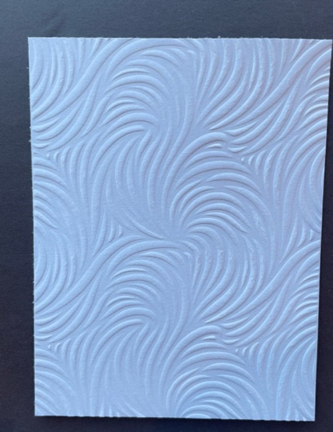 3D Flowing Waves Embossed, Embossing Cardstock. - Etsy