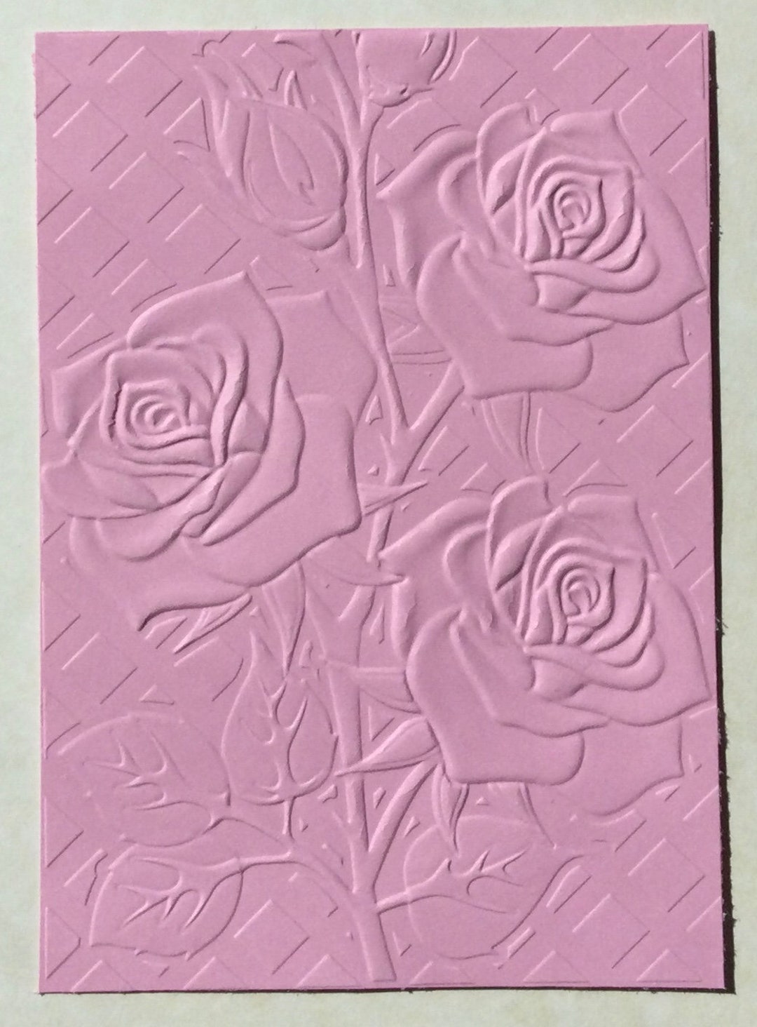 Lovely Roses Embossed Cardstock, 3D Roses, Rose, Embossed Sheets ...