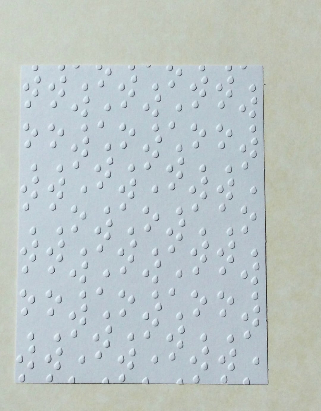 Rain Drops, Embossed Sheets, Embossing Cardstock, 4 Sizes of Embossed ...