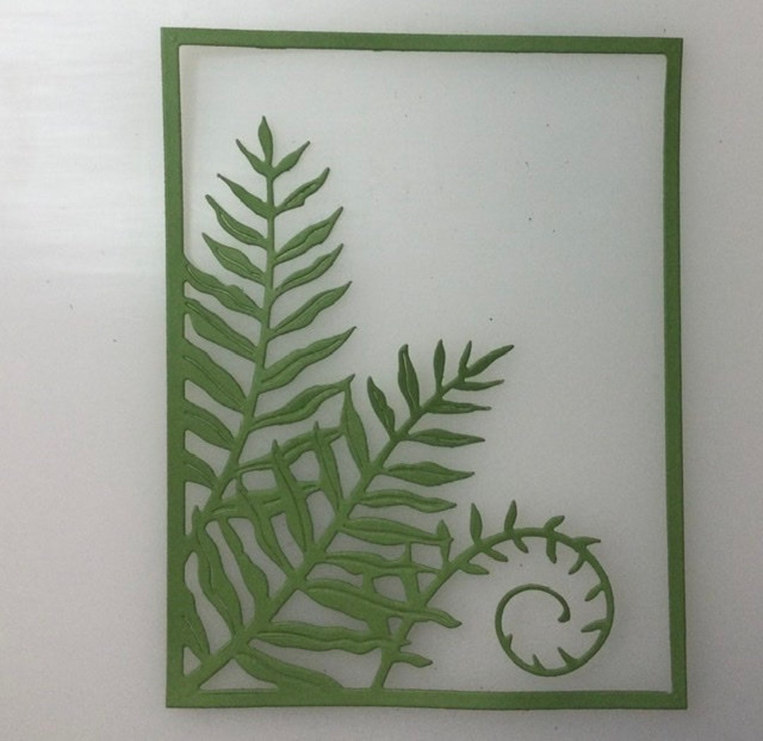 Fern Corner Die Cut Front Panels, Die Cut Card Fronts for A2 Card, Card ...
