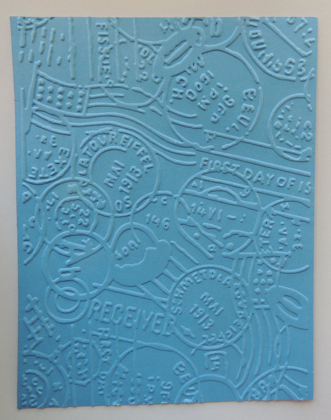 Passport Embossed Cardstock, A2 Embossed Sheets, Embossed Card Fronts ...