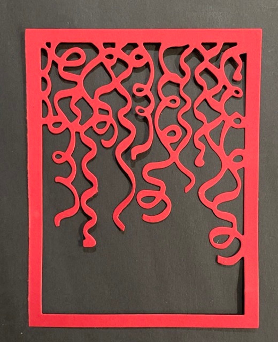 Streamers Die Cut Front Panels Die Cut Card Fronts Card - Etsy