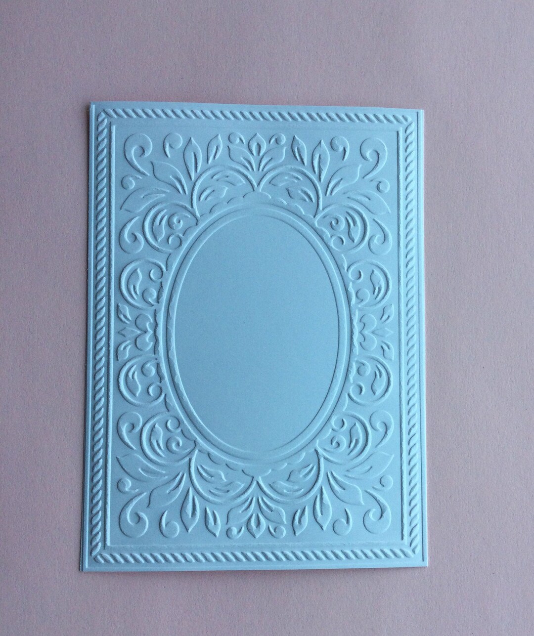 Oval Center Frame, Embossed Cardstock, Embossed Sheets, Embossed Card ...