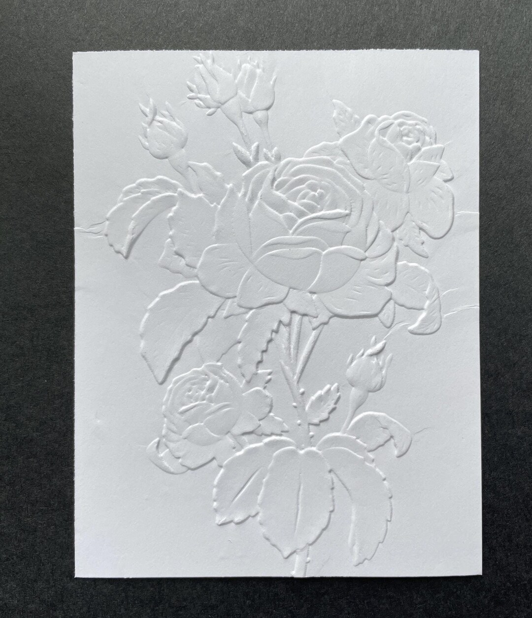 Rose Flowery Embossed, Embossing Cardstock, Flowers, Card Making ...