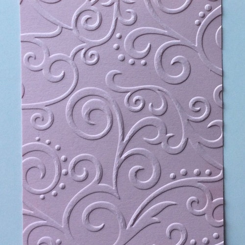 Embossed Cardstock Sheets 12 - Etsy
