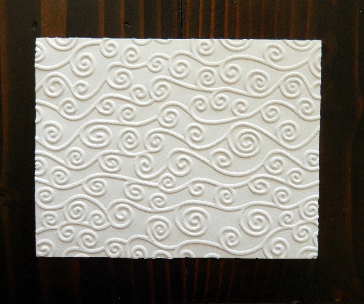 Swirl Embossed Cardstock Embossed Sheets Embossed Card - Etsy