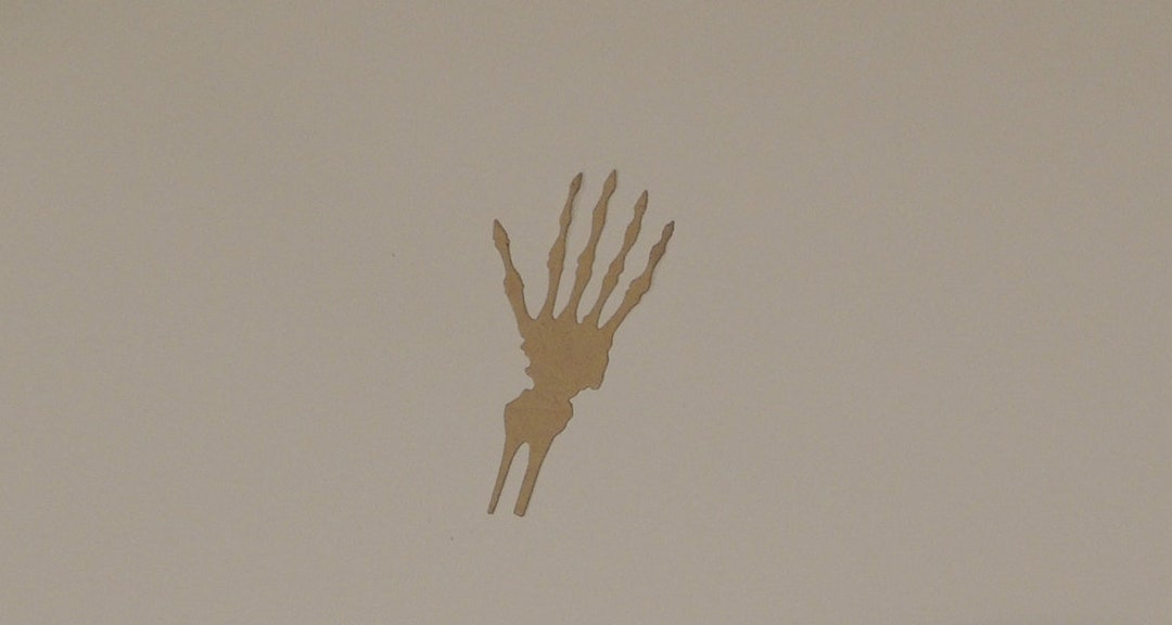 12 Skeleton Hand Die Cuts, Halloween Die Cuts, Paper Die Cuts, Party ...