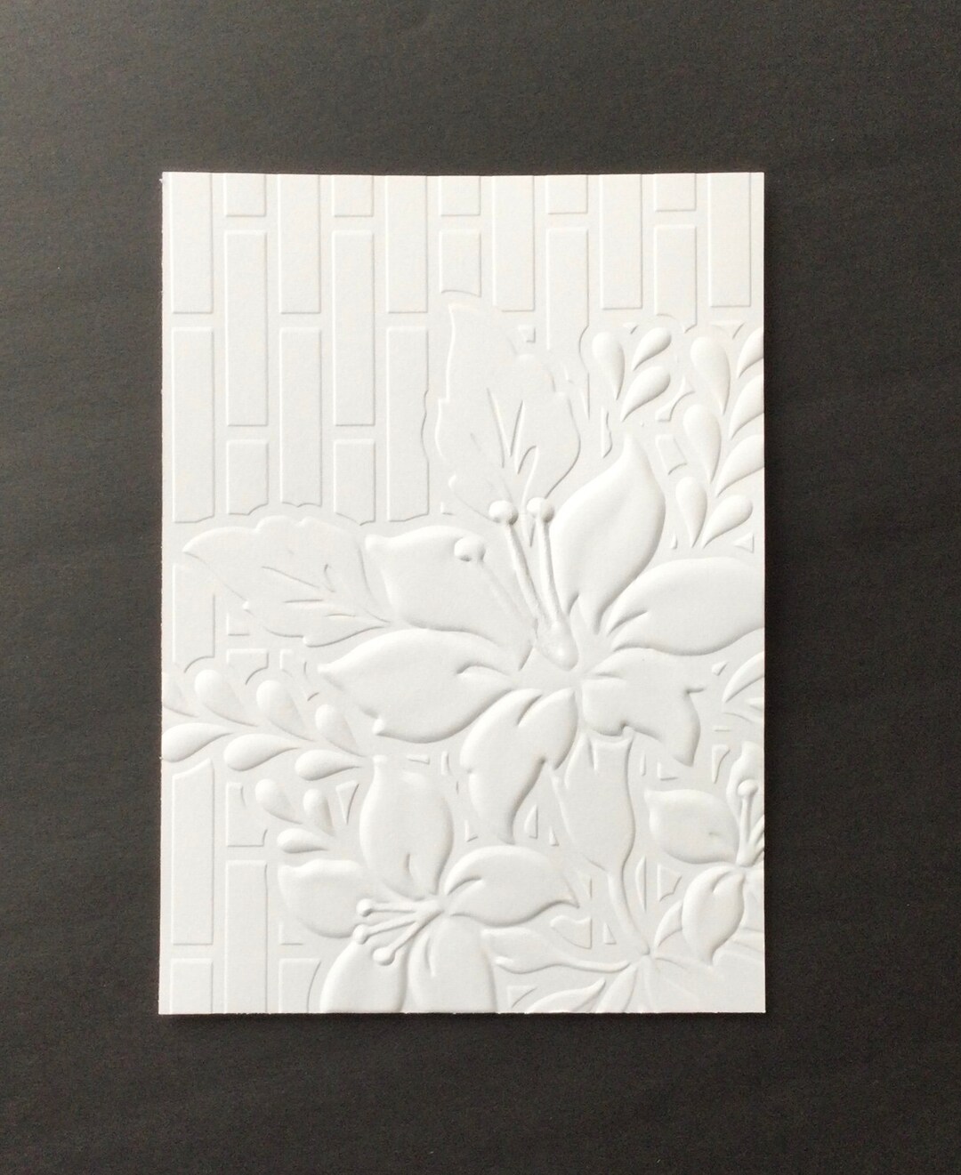 Beautiful Lilies 3D Embossed Cardstock, Embossed Sheets, Embossed Card ...