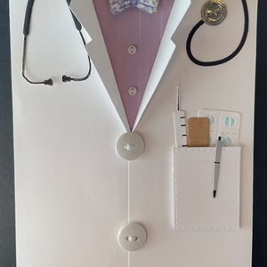 Handmade Doctor Card, Medical Card, Handmade Medical School Graduation ...