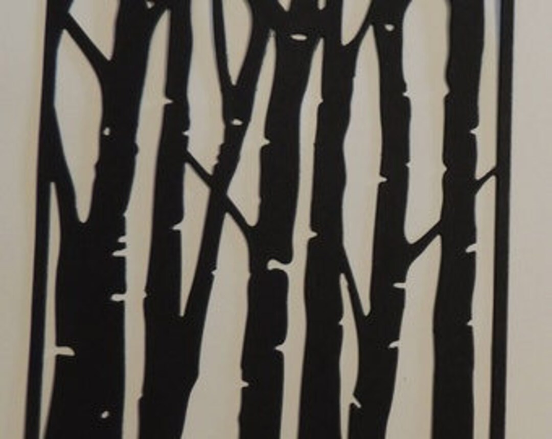 Birch Tree Branches Die Cut Front Panels, Die Cut Card Fronts for A2 ...