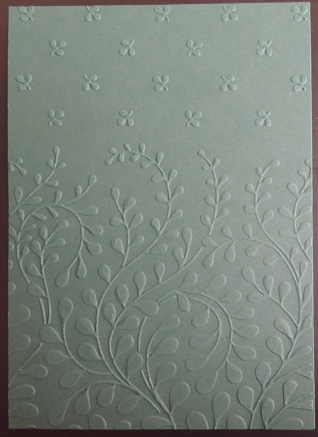 Modern Vines, A7 Embossed Cardstock, Embossed Sheets, Embossed Card ...
