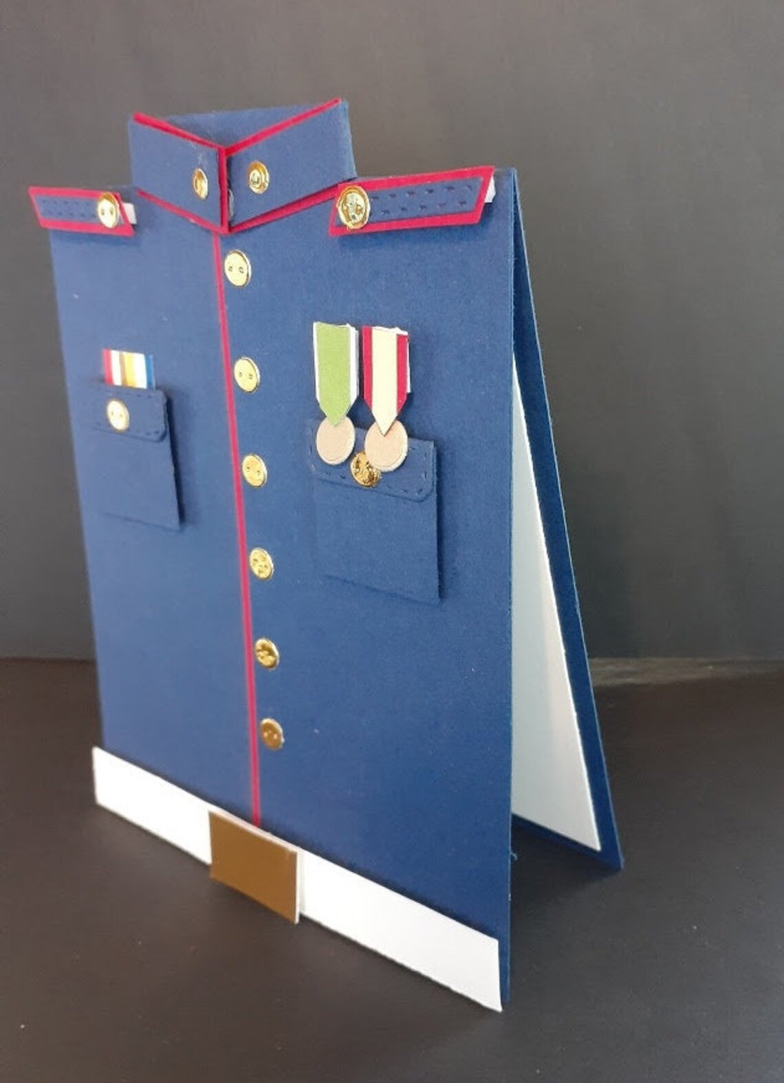Handmade Armed Forces Card Army Marine Navy Custom Cards | Etsy