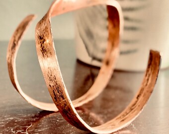 Copper Cuff Bracelet Recycled Jewelry Handmade Copper - Etsy