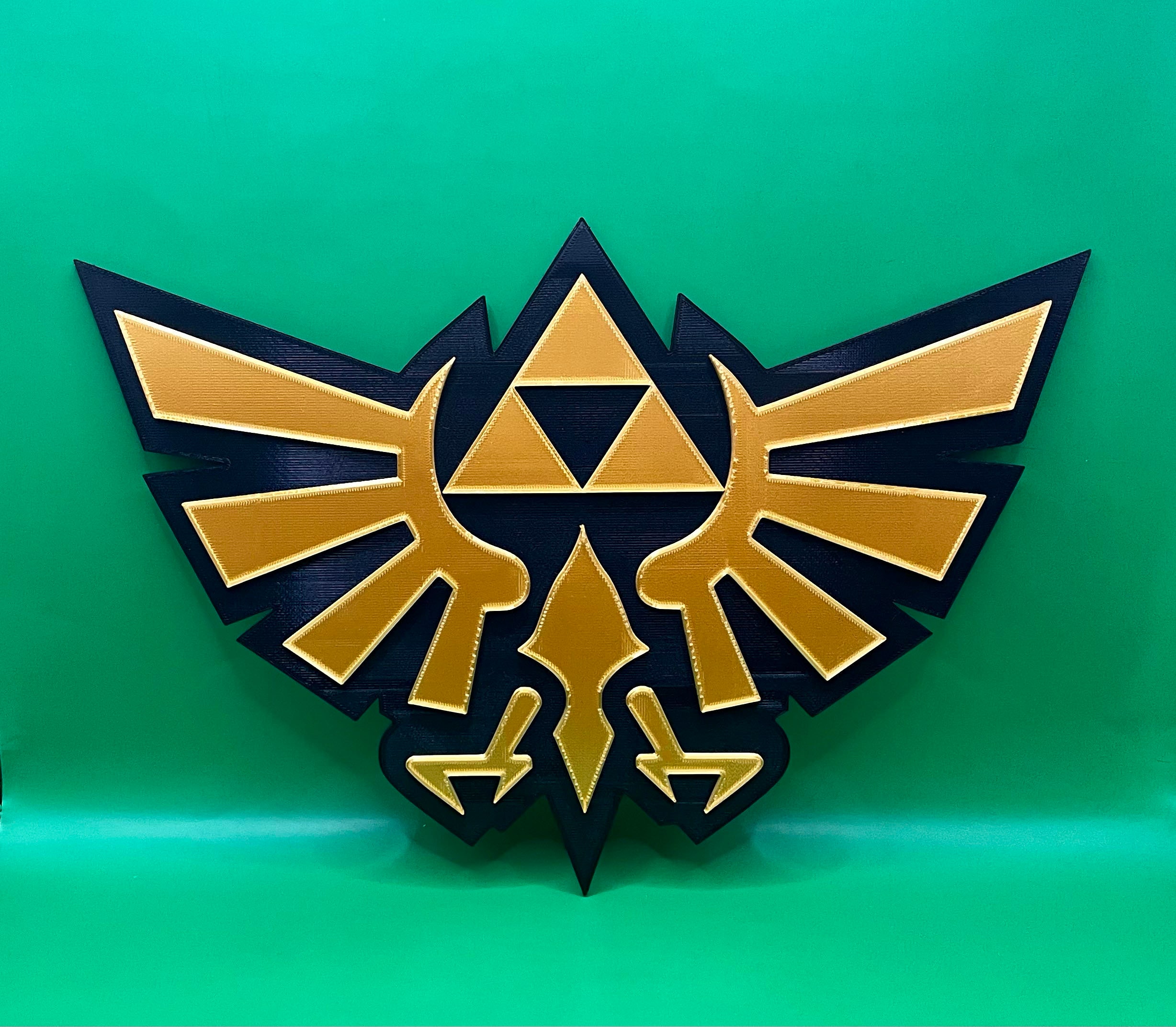 3D Printed Hyrule Link Zelda Crest for Wall or Shelf Art - Etsy