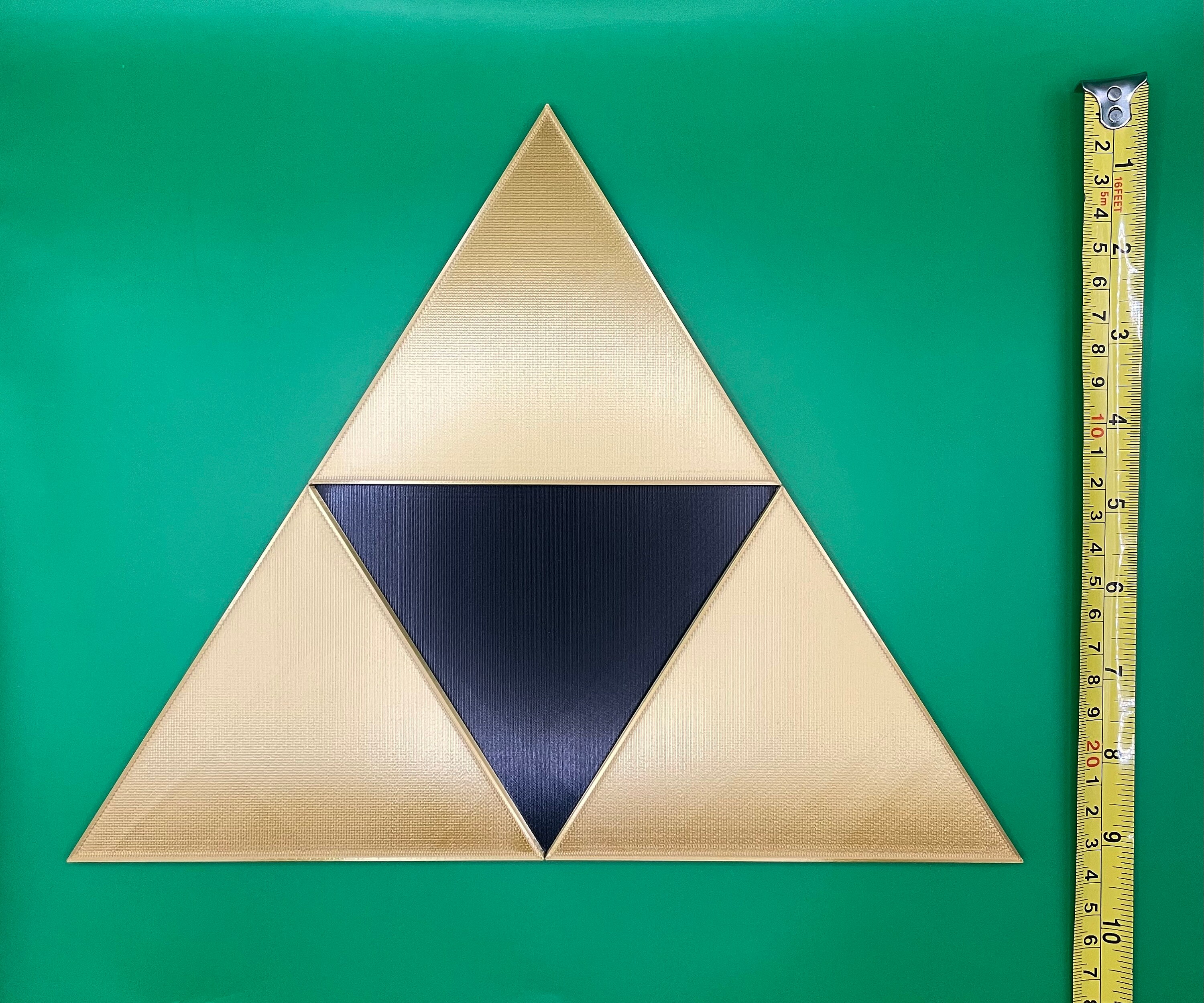 3D Printed Tri-force From Link Zelda for Wall or Shelf Art - Etsy