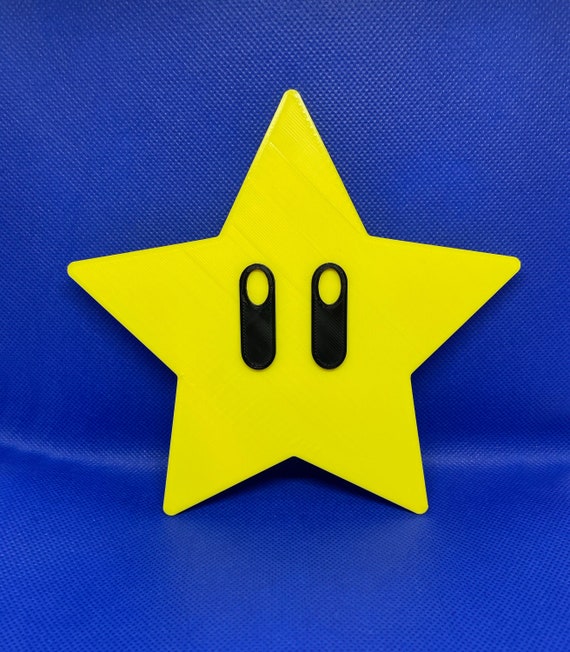 HUGE 3D Printed Star From Mario Wall or Shelf Art - Etsy