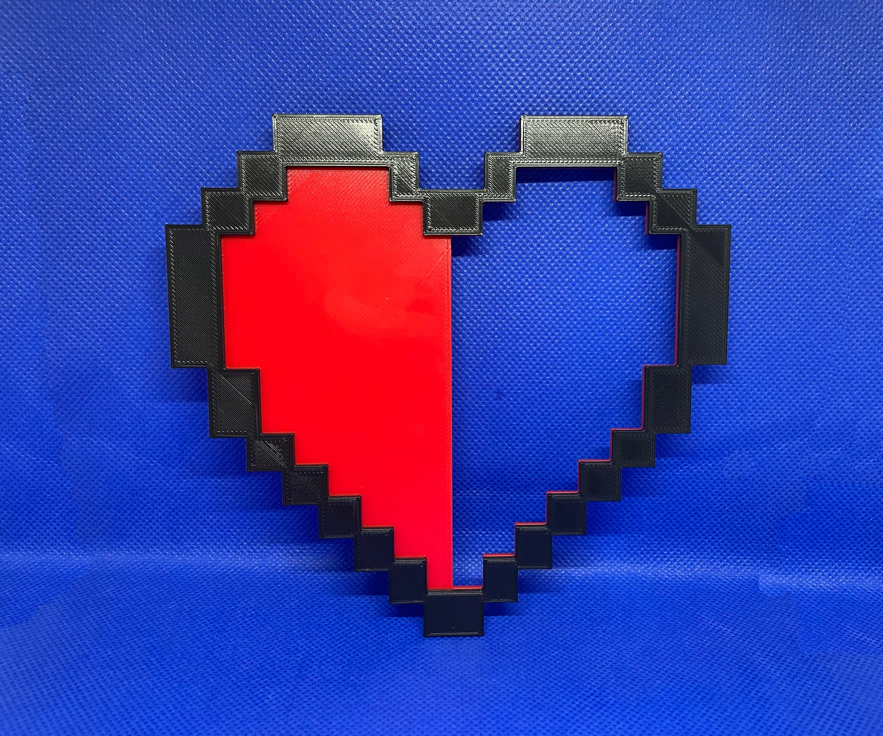8-bit Health Link Heart Full or Half Heart - Etsy