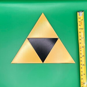 3D Printed Tri-force From Link Zelda for Wall or Shelf Art - Etsy