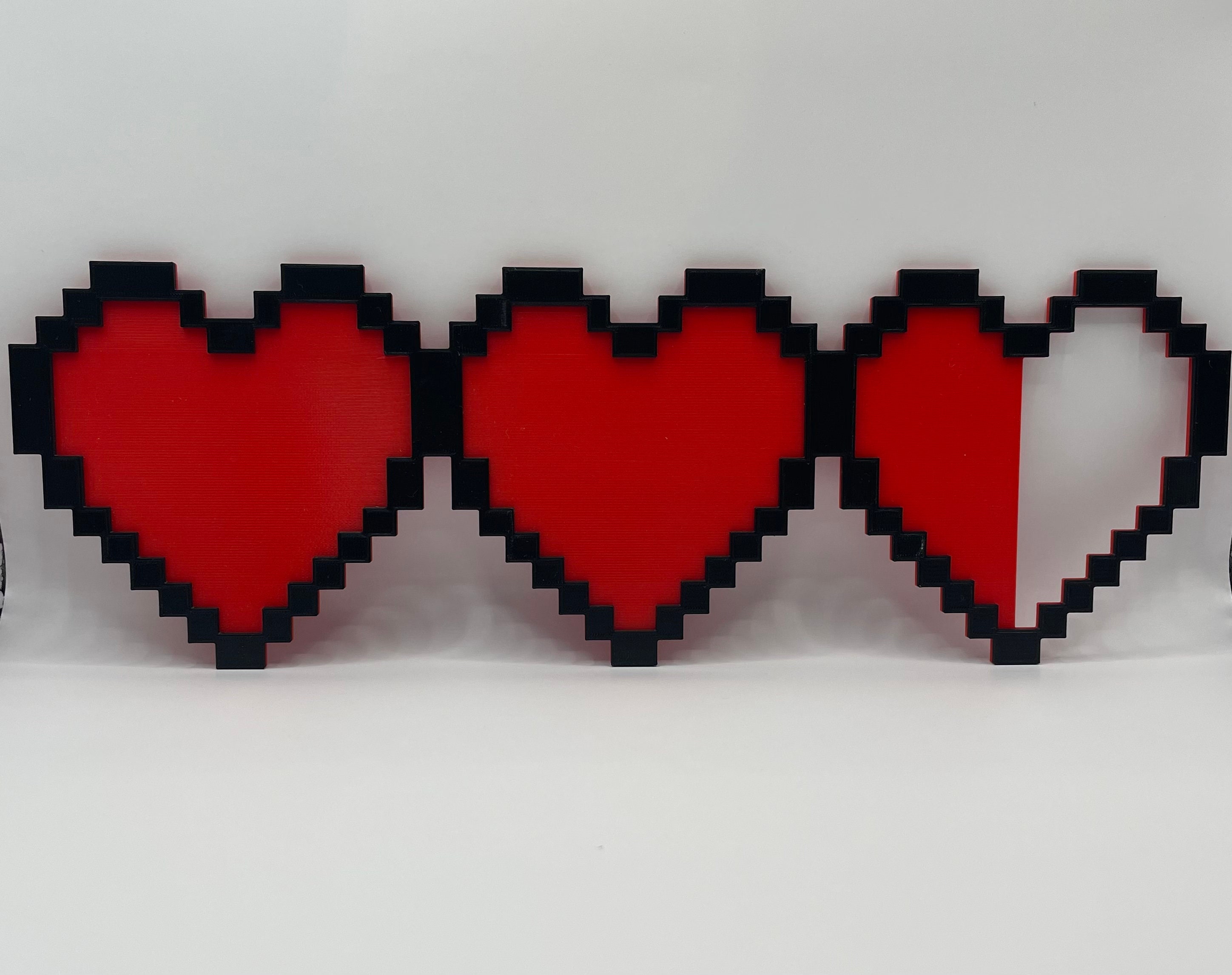 8-bit Link Health Heart Life Meter Bar - Etsy