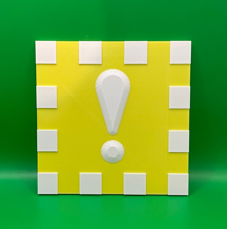 HUGE 3D Printed Exclamation Mark Box From Mario 64. Flying Cap - Etsy ...