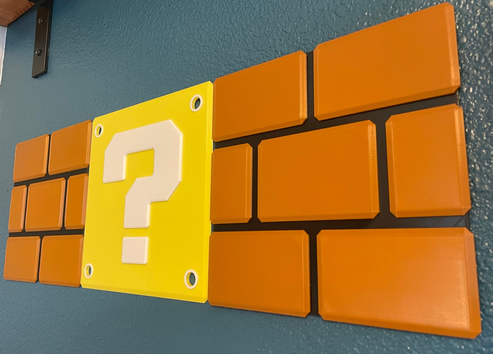 HUGE 3D Printed Question Mark Box Block From Mario Wall or | Etsy