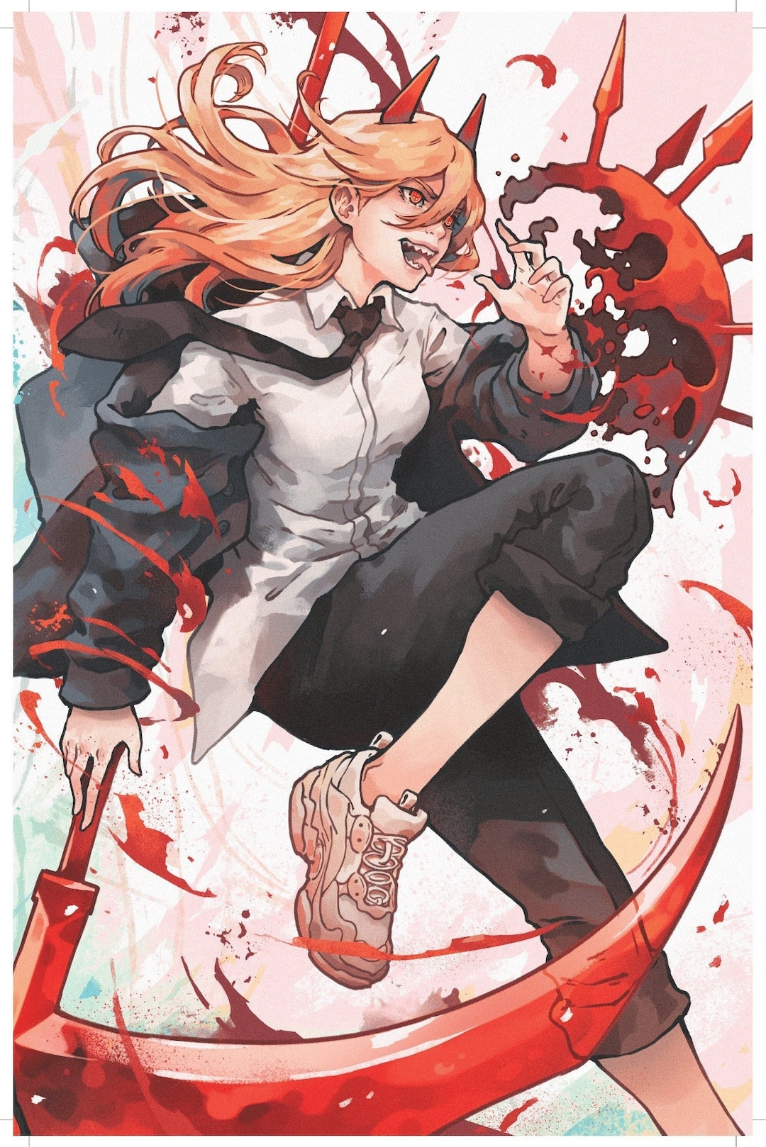 Power & Blood Scythe Autograph Print - Etsy