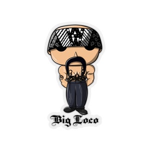 Big Loco Cholo Homie Kiss-cut Sticker, Phat-head Style - Etsy