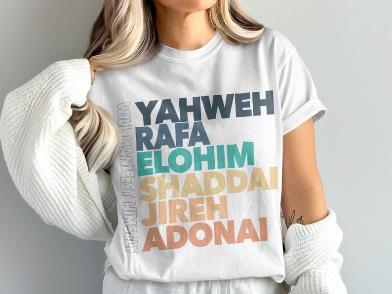Yahweh Rafa Elohim Digital PNG, Christian Names Digital, Inspirational ...