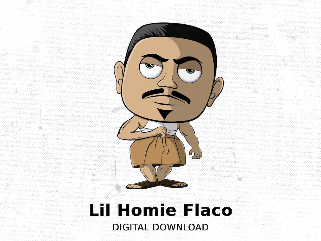Lil Homie Flaco Digital Art Print | Printable Hip Hop Artwork | Urban ...