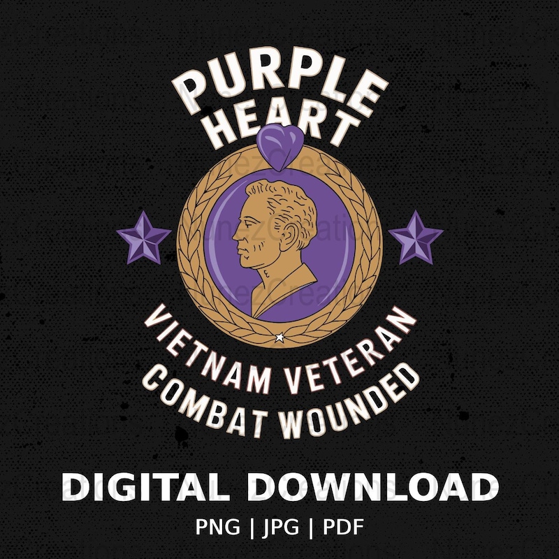 Purple Heart - Etsy