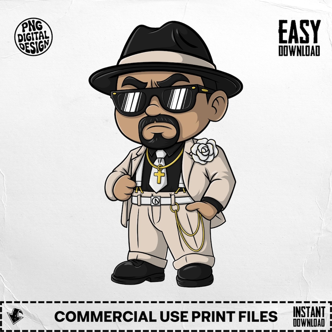 Cholo Chibi Clipart, Homie Vector, Lowrider Art, Gangster Graphics ...