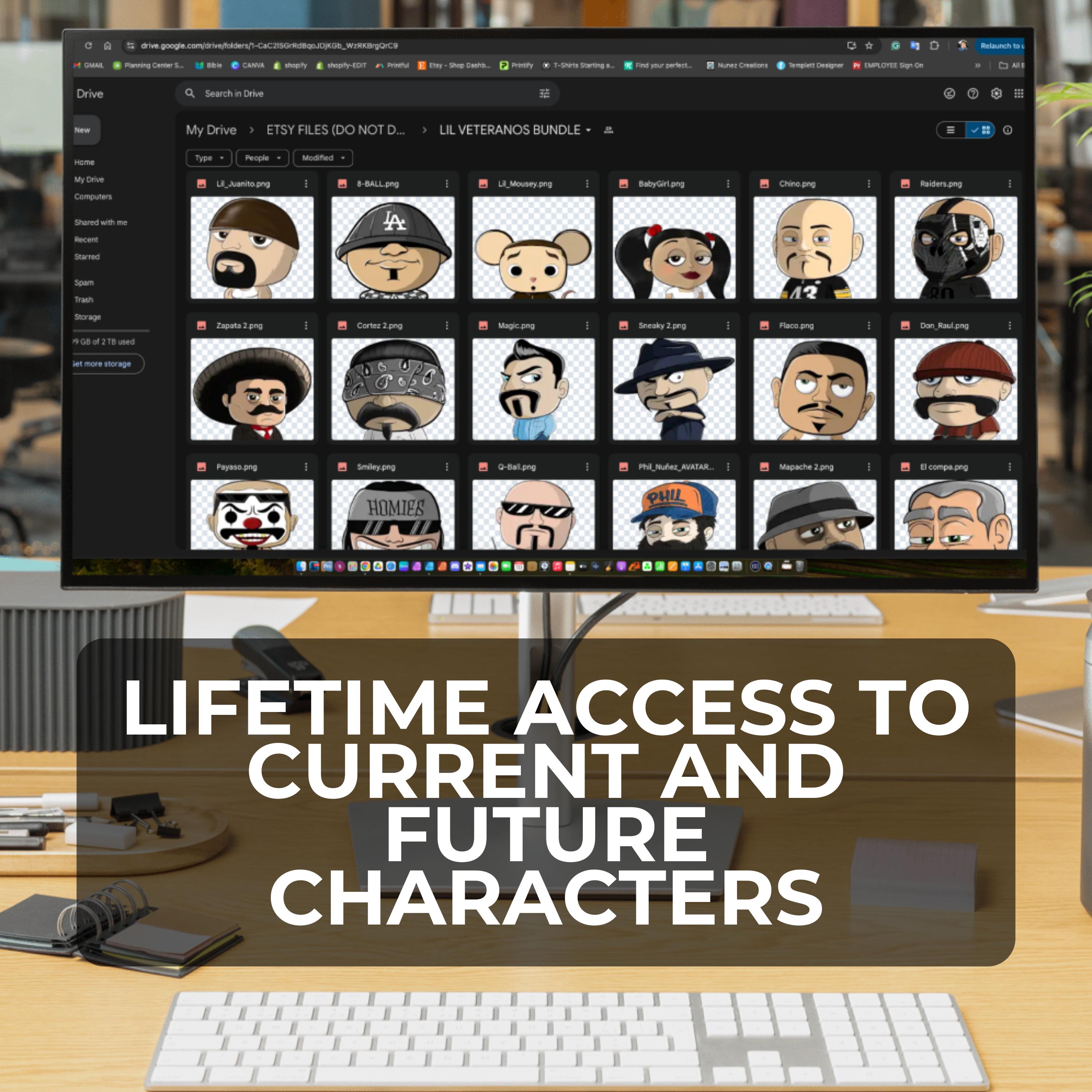 Lil Homie Veteranos Chicano Latino Character Design Bundle | Lifetime ...
