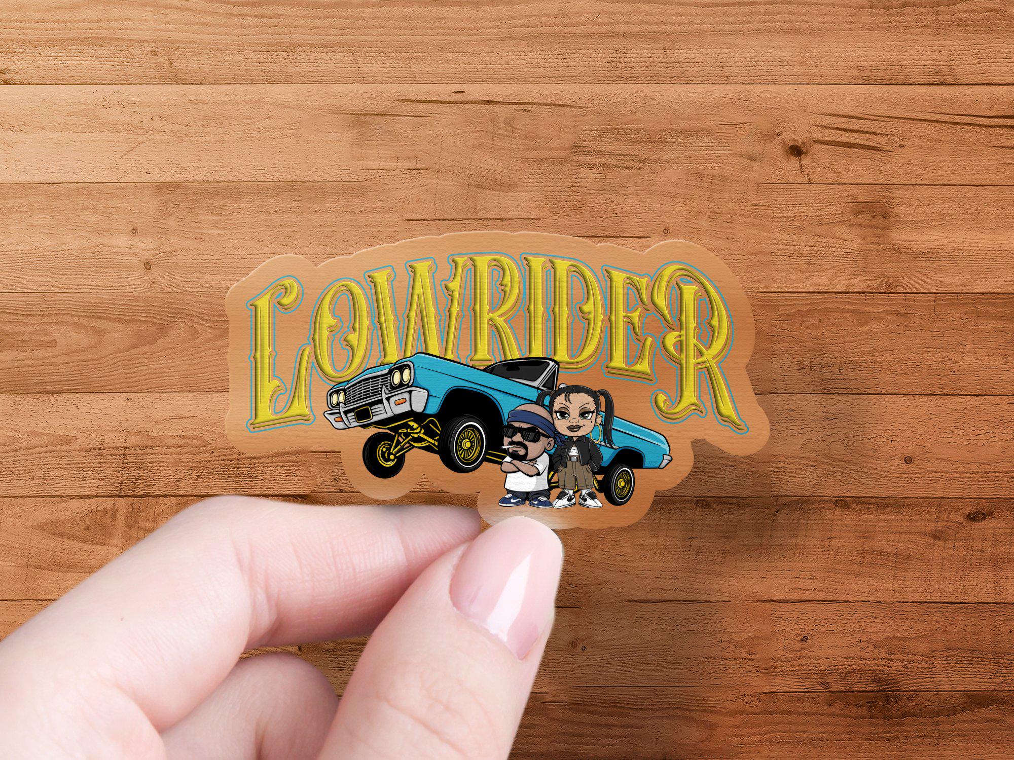 Lowrider Car Digital Art, Cholo Chola Clipart, Street Culture Design ...