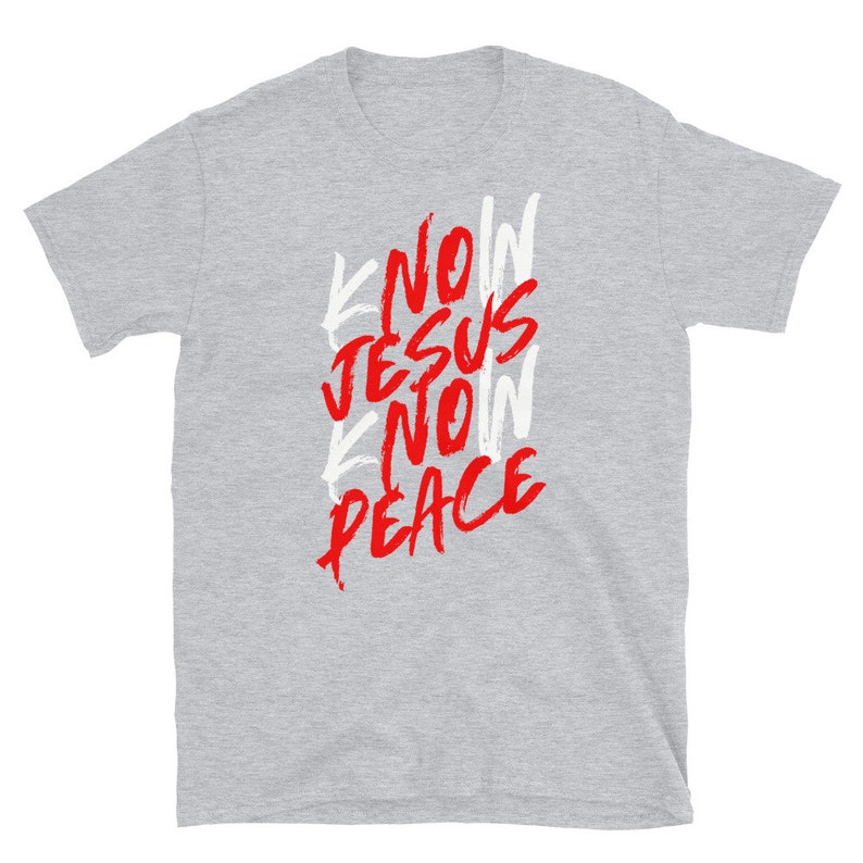 Christian Bible Verse Design T-SHIRT | Know/no Jesus | Short-sleeve ...
