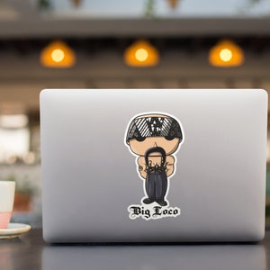 Big Loco Cholo Homie Kiss-cut Sticker, Phat-head Style - Etsy
