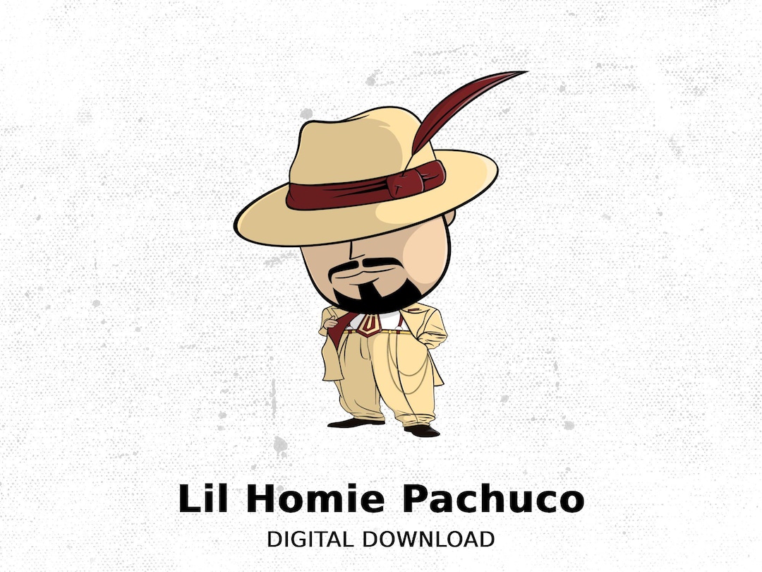 Lil Homie Pachuco Digital Art | Chicano Culture Print | Instant Download | Chicano Art | Custom ...