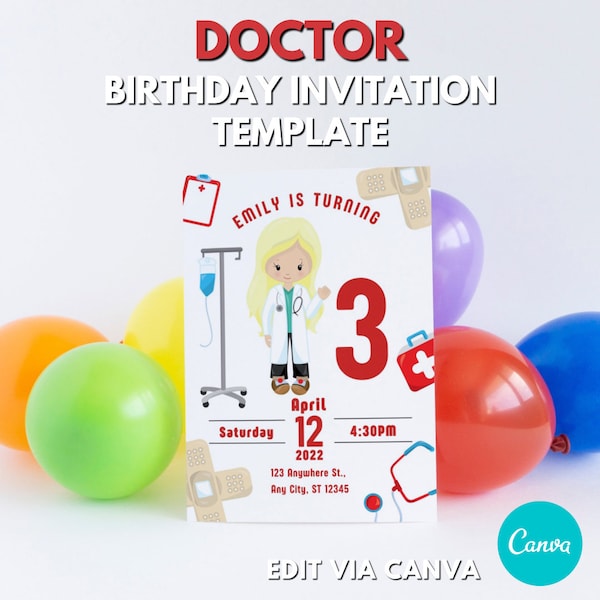 Doctor Theme Birthday Party - Etsy
