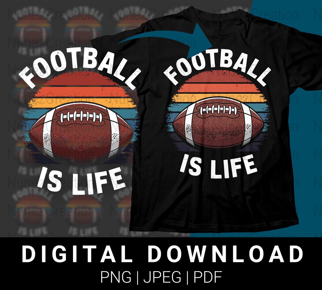 Retro Football Design PNG, Vintage Sport Illustration, Football Lovers ...