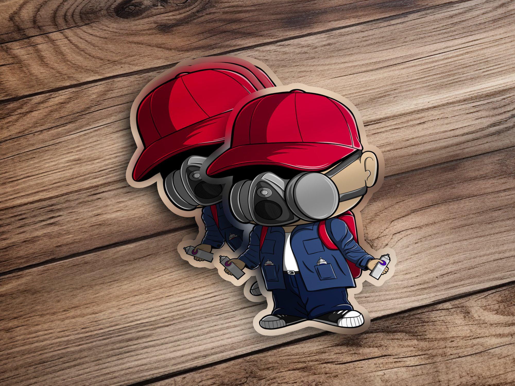 Lil Homie Mad Bomber Digital Art Print Retro Urban Illustration ...