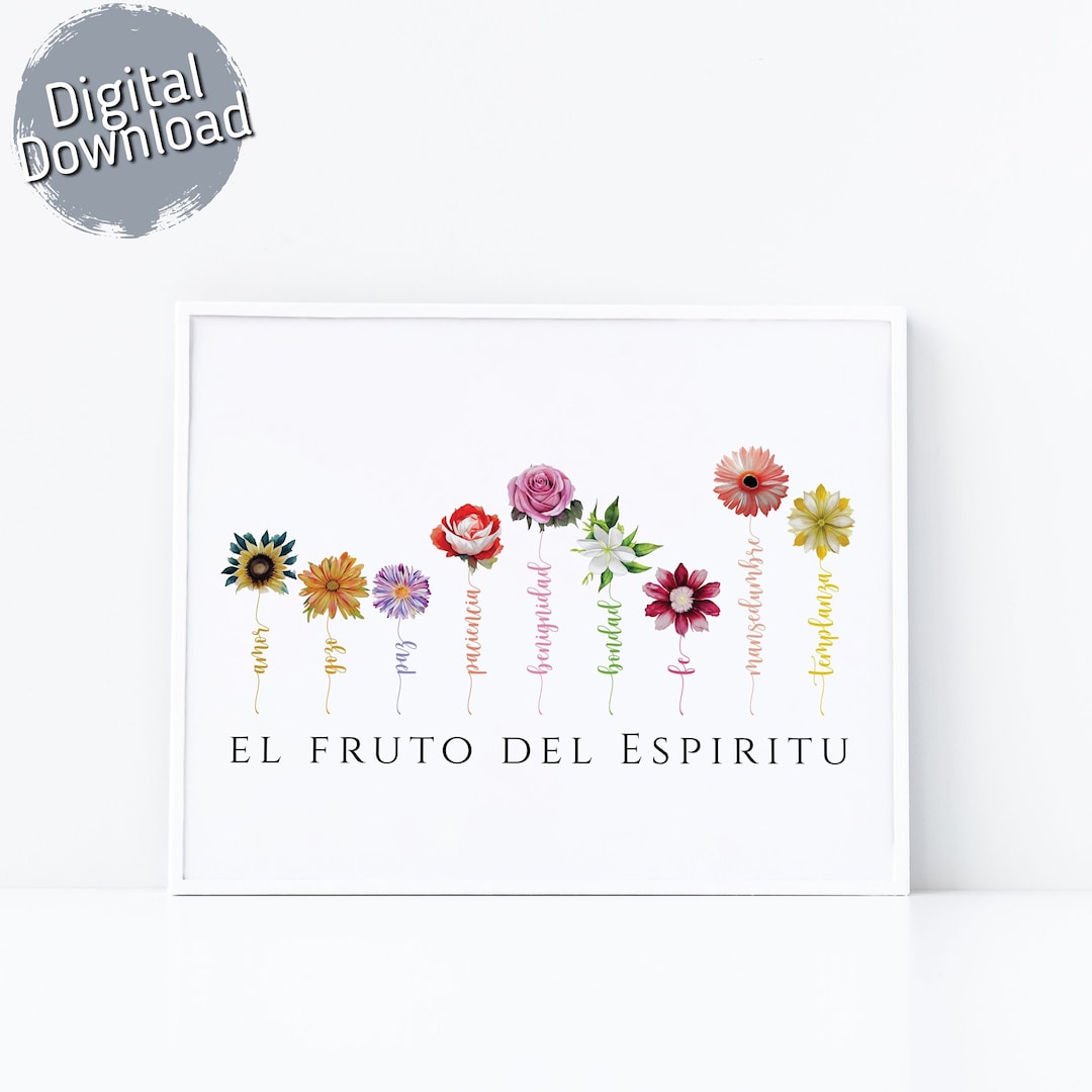 El Fruto Del Espíritu, Spanish Fruit of the Spirit, Spanish Printable ...