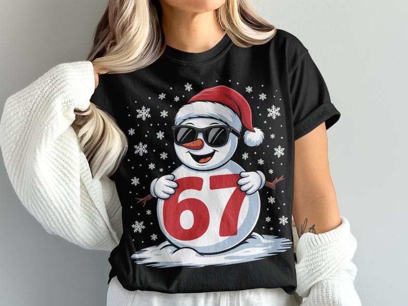 67th Birthday Snowman PNG, Winter Sixty Seven, Cool Snowman Digital ...