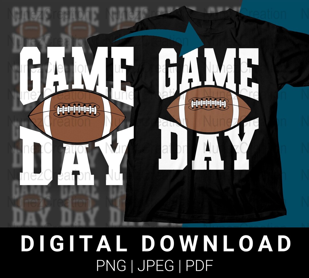 Game Day Football Shirt, Sports Fan Graphic Tee, Game Day Apparel ...