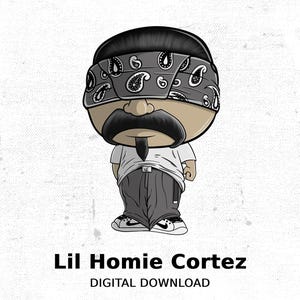 Lil Homie Cortez Digital Art Print | Hip Hop Inspired Wall Art | Urban ...