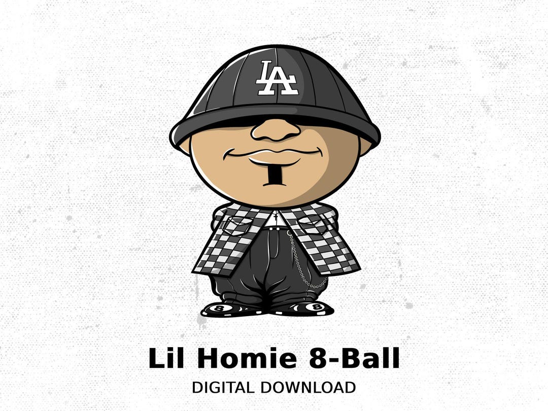 Lil Homie 8-ball Digital Art Download - Retro 90s Printable Wall Decor ...