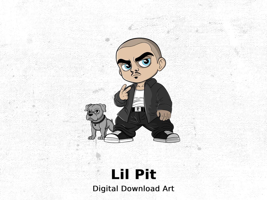 Lil Pit Custom Chicano Cholo Homies Clip Art Digital Download, Hand ...
