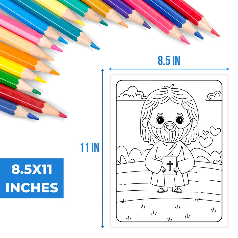 Faith-filled Fun: Bible Coloring Pages for Children and Adults, Color ...